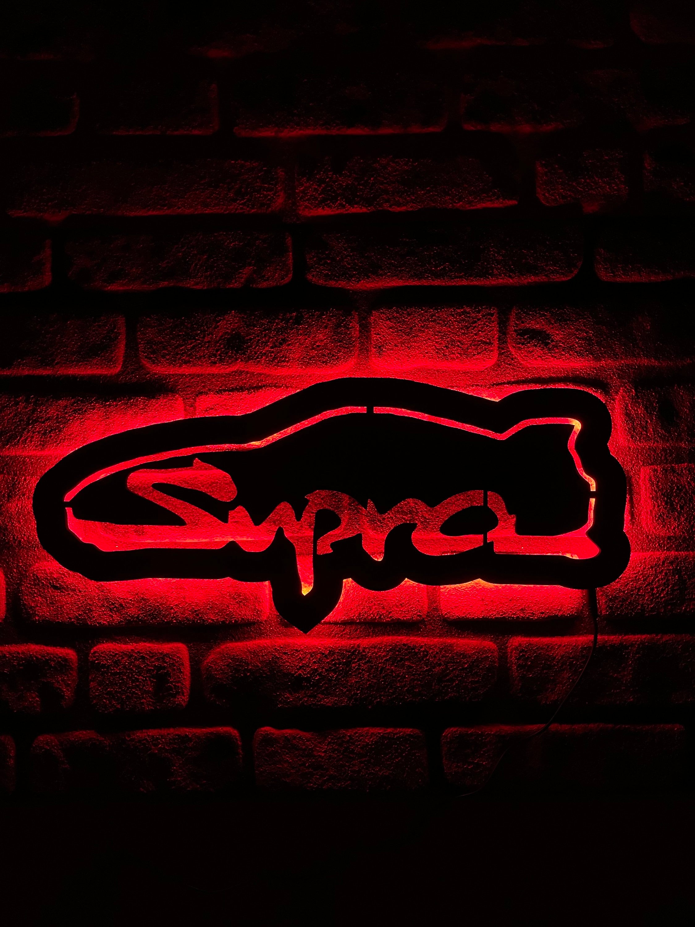 Supra Led Sign , Toyota Supra Led Light, Wood Wall Decor, Handmade Led ...