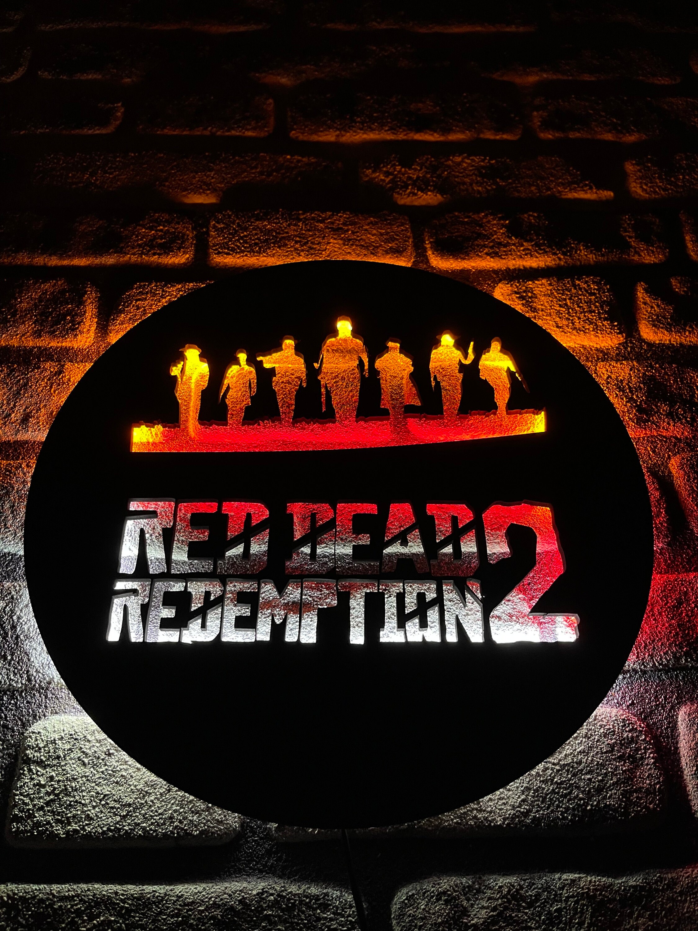 Red Dead Redemption 2 Led Sign, Red Dead Redemption 2 Led Light, Wood ...