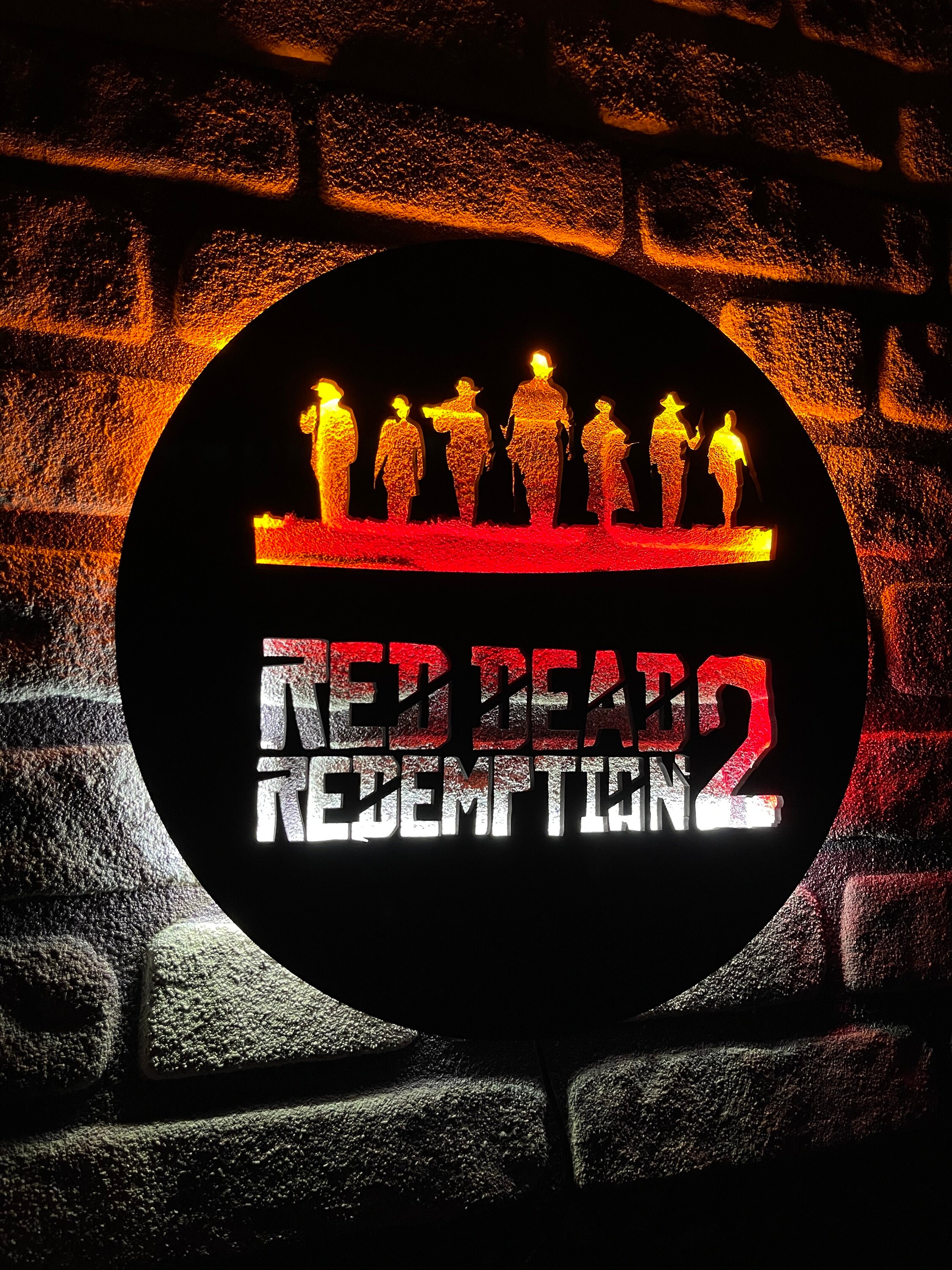 Red Dead Redemption 2 Led Sign, Red Dead Redemption 2 Led Light, Wood ...