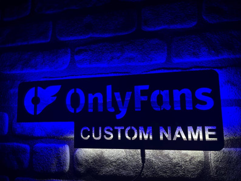 Custom Onlyfans Logo, Onlyfans Branding, Onlyfans Ideas, Led Wall Decor ...