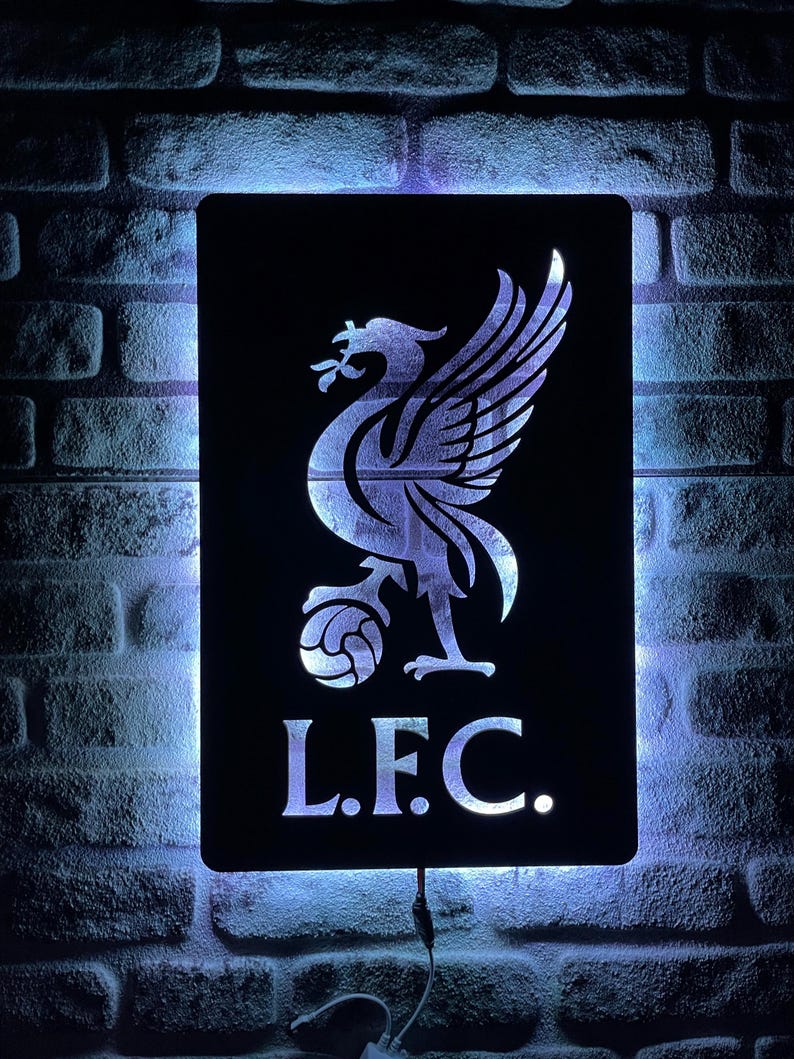Liverpool Led Sign, Neon Sign, Football Team Wall Hangings Sign ...