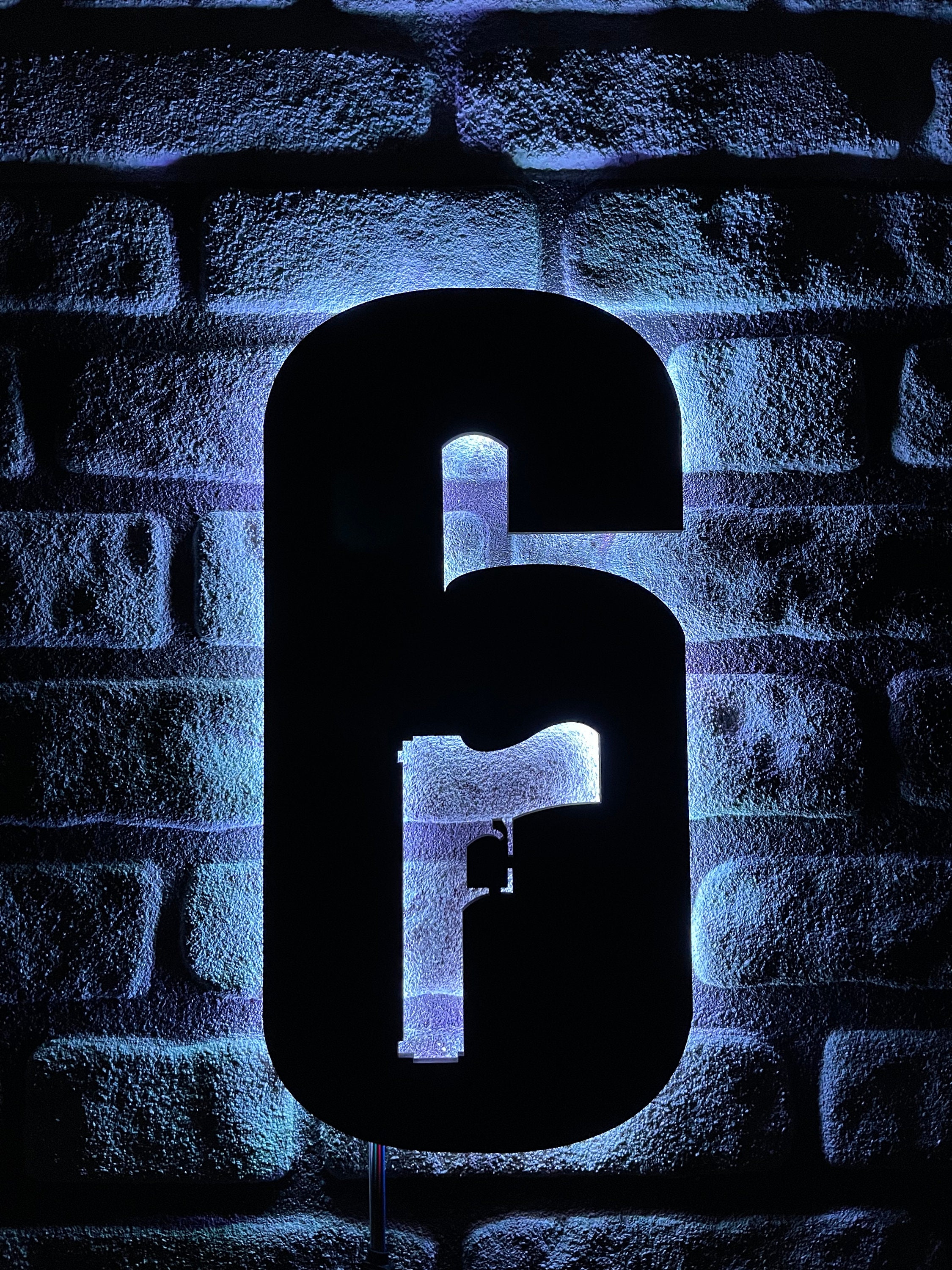 Rainbow Six Lighted Sign, Neon Sign, Rainbow Six Wall Decor, Night ...