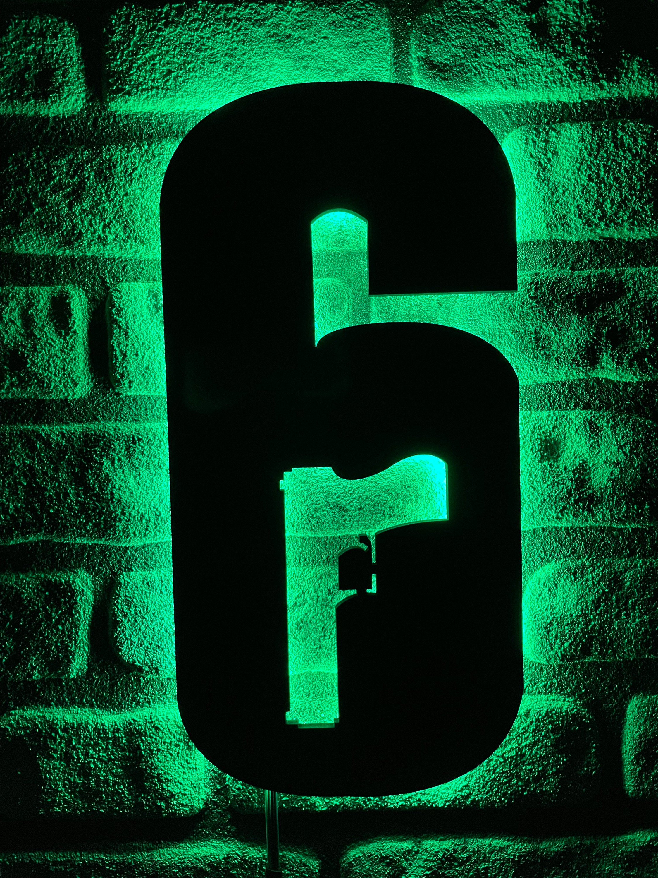 Rainbow Six Lighted Sign, Neon Sign, Rainbow Six Wall Decor, Night ...