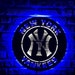 New York Yankees Led Sign, Yankees Led Light, Wood Wall Decor, Handmade ...