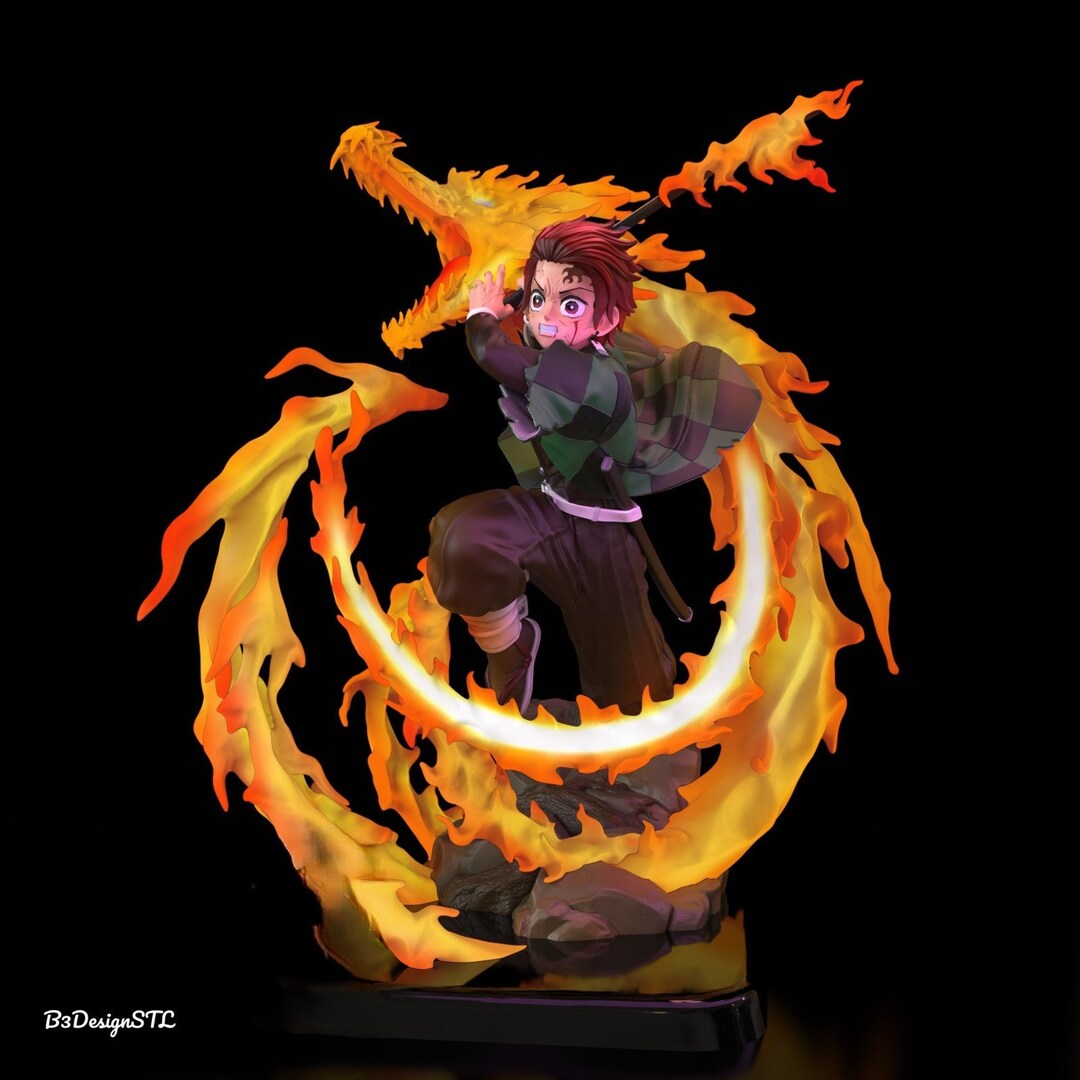 Demon Slayer Tanjiro Kamado STL File High Quality 3D Print Model for ...