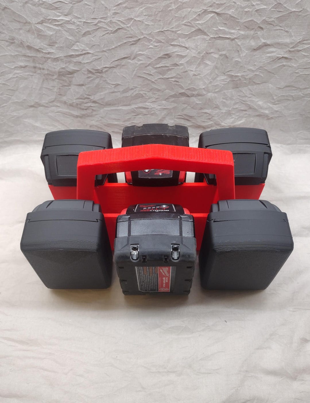 6X Milwaukee M18 Battery Caddy Carrier Fuel Storage Holder Cradle 18V ...