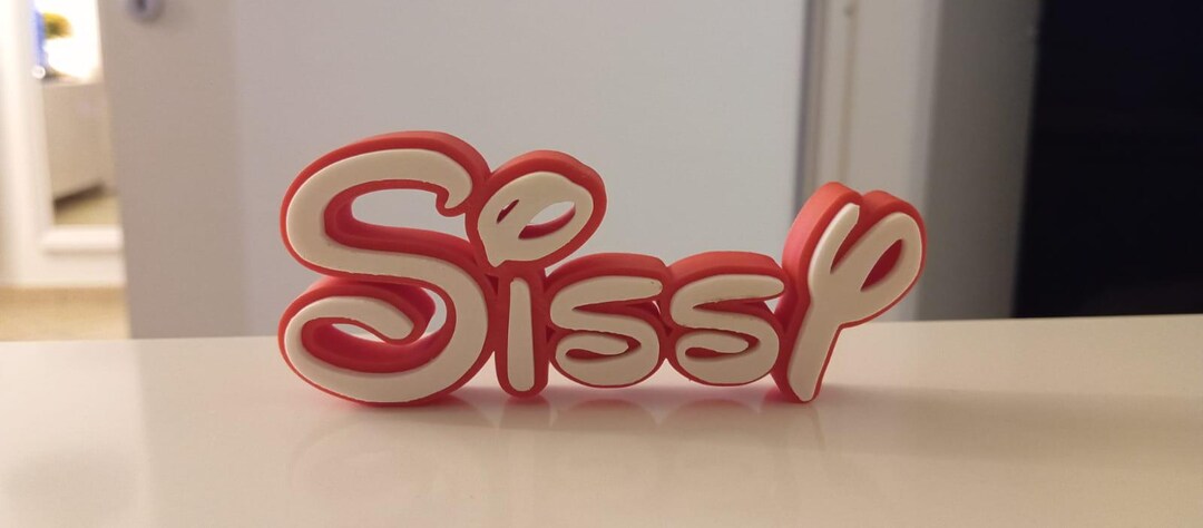 SISSY Disney Personalized 3D Name Sign: Custom Kids Room Decor Plate ...