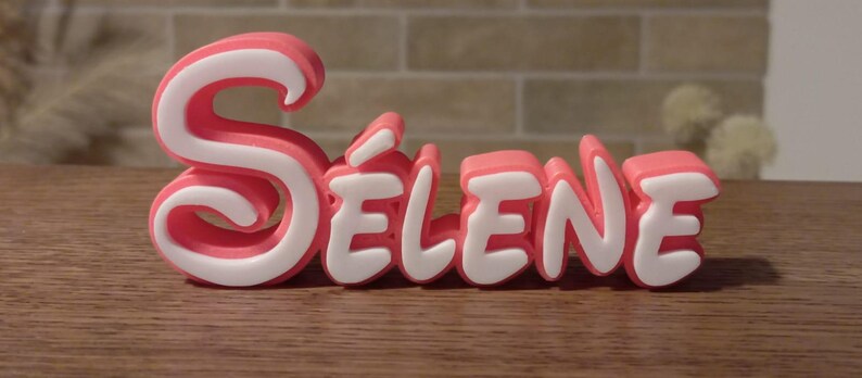 SELENE Disney Personalized 3D Name Sign Custom Kids Room Decor Plate ...