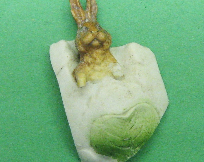 2 Inch Antique German Rabbit Bunny Statue Figurine Bisque China Doll ...