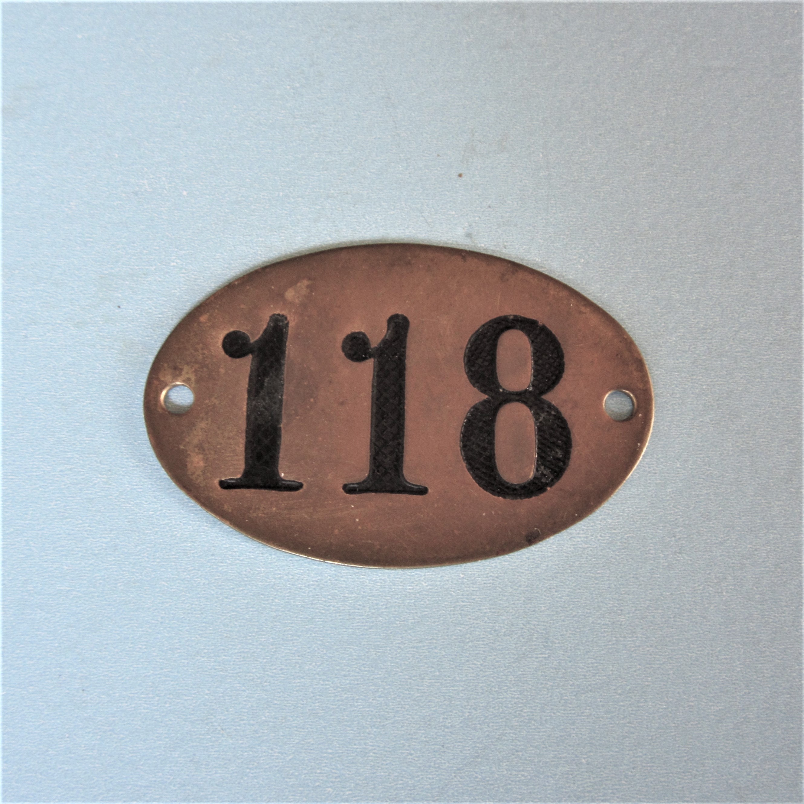 Vintage Antique Brass Numbered Tag Tags Brass Numbered Tag | Etsy