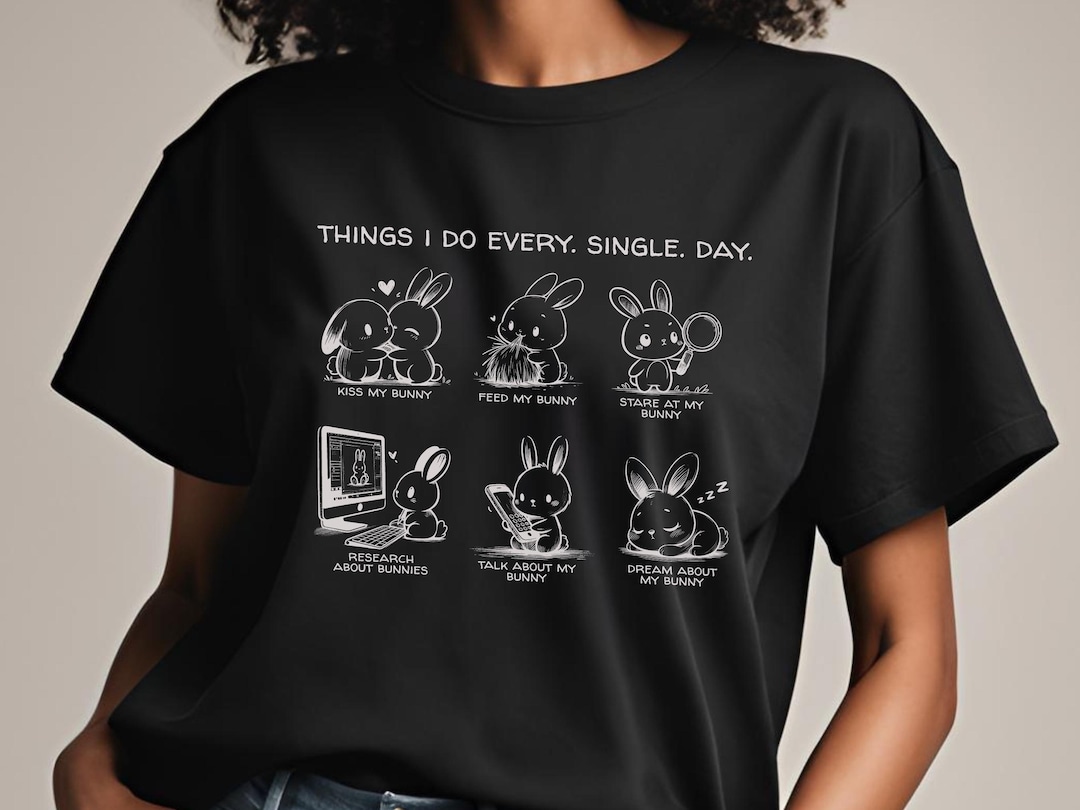 Funny Bunny Shirt Bunny Mom T-shirt Rabbit Lover Tshirt Gift Cute ...