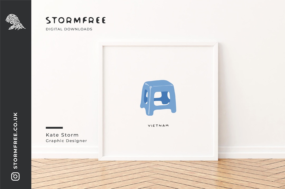 VIETNAM STREET STOOLS, Vietnam Travel Print, Vietnam Wall Art ...