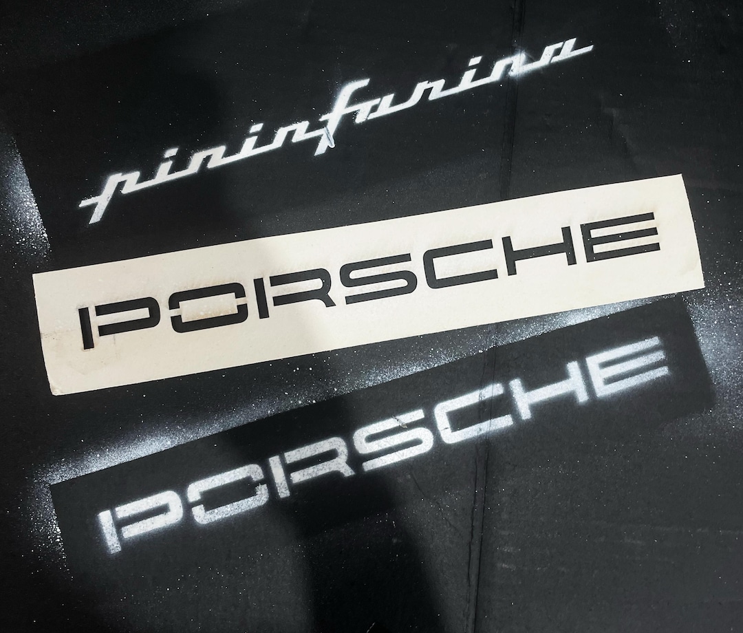 Porsche Stencil / Custom Stencil With Your Design / Image / Your Brand ...