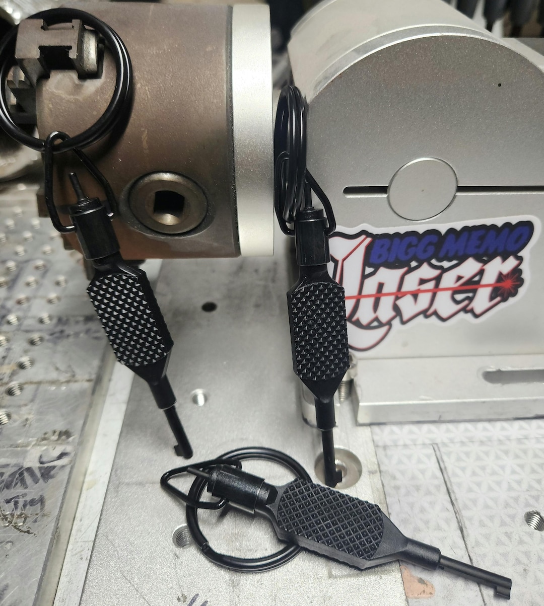 Flat Knurled Swivel Handcuff Key With Key Ring - Etsy