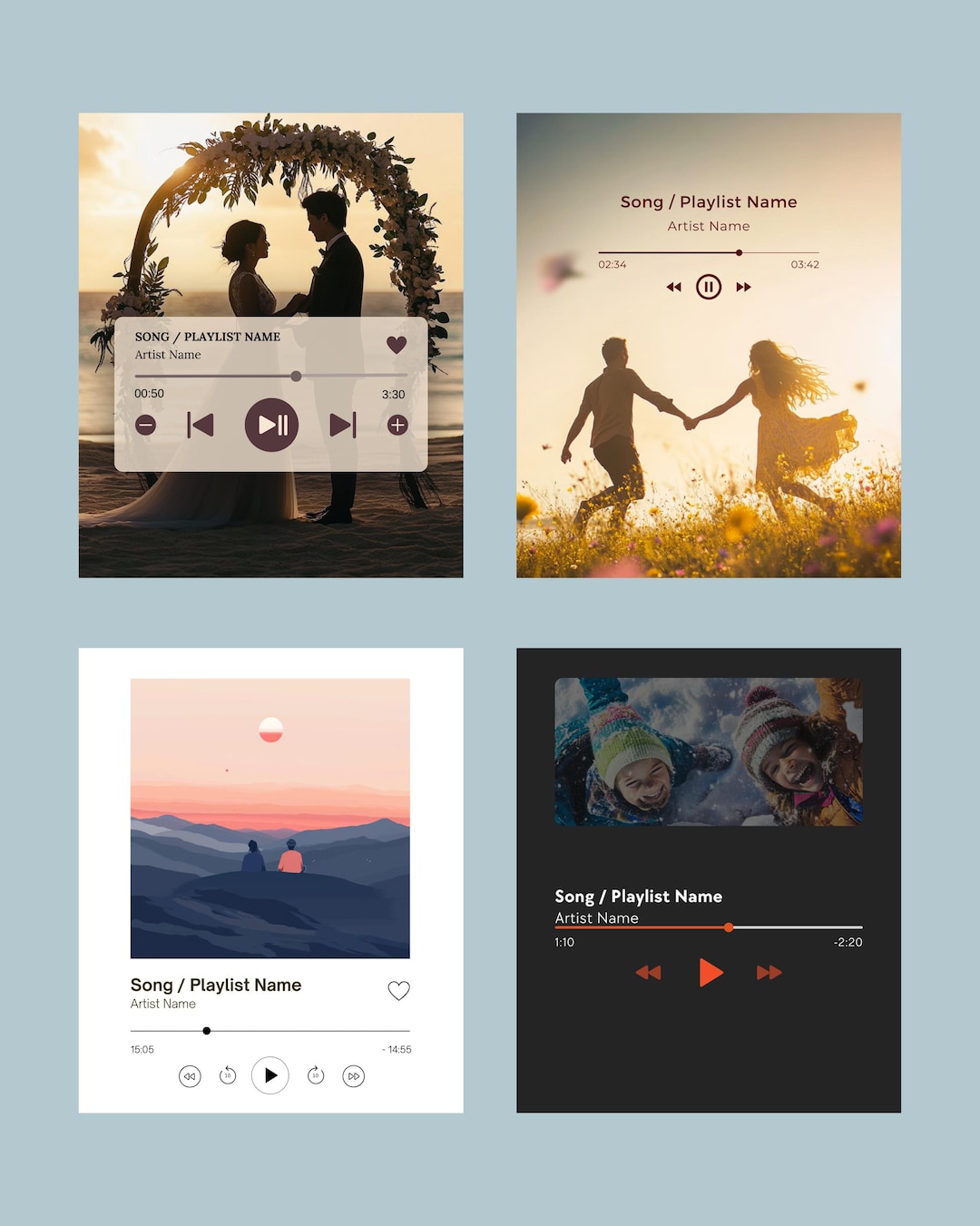 Personalized Spotify Style Playlist Poster - Etsy