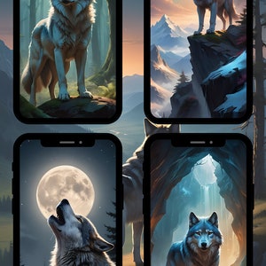 10 Wolf Smartphone Wallpapers (IOS/ANDROID) - Etsy