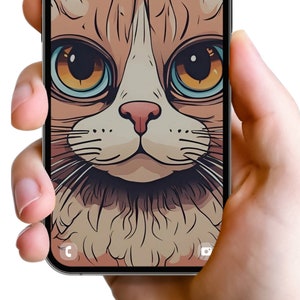 3 Cat Smartphone Wallpapers Collection 1 - Etsy
