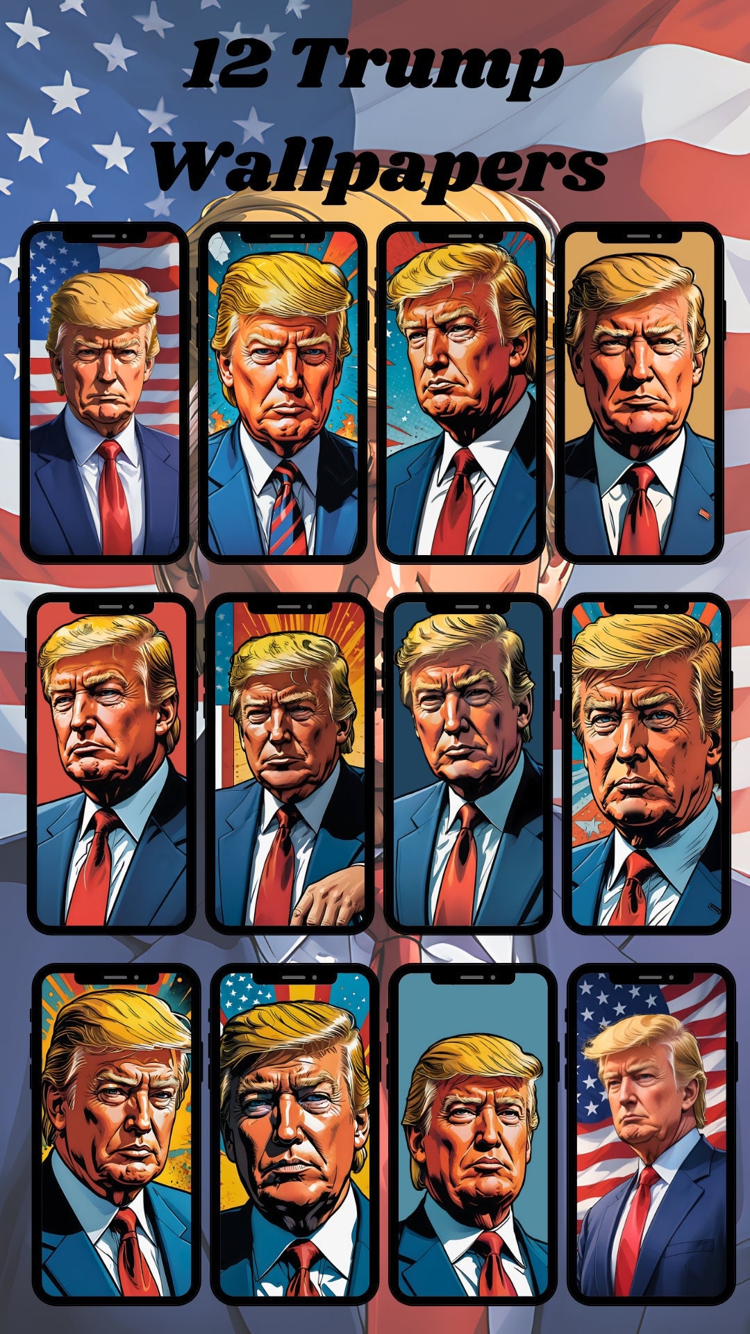 12 Trump Smartphone Wallpapers (IOS/ANDROID) - Etsy