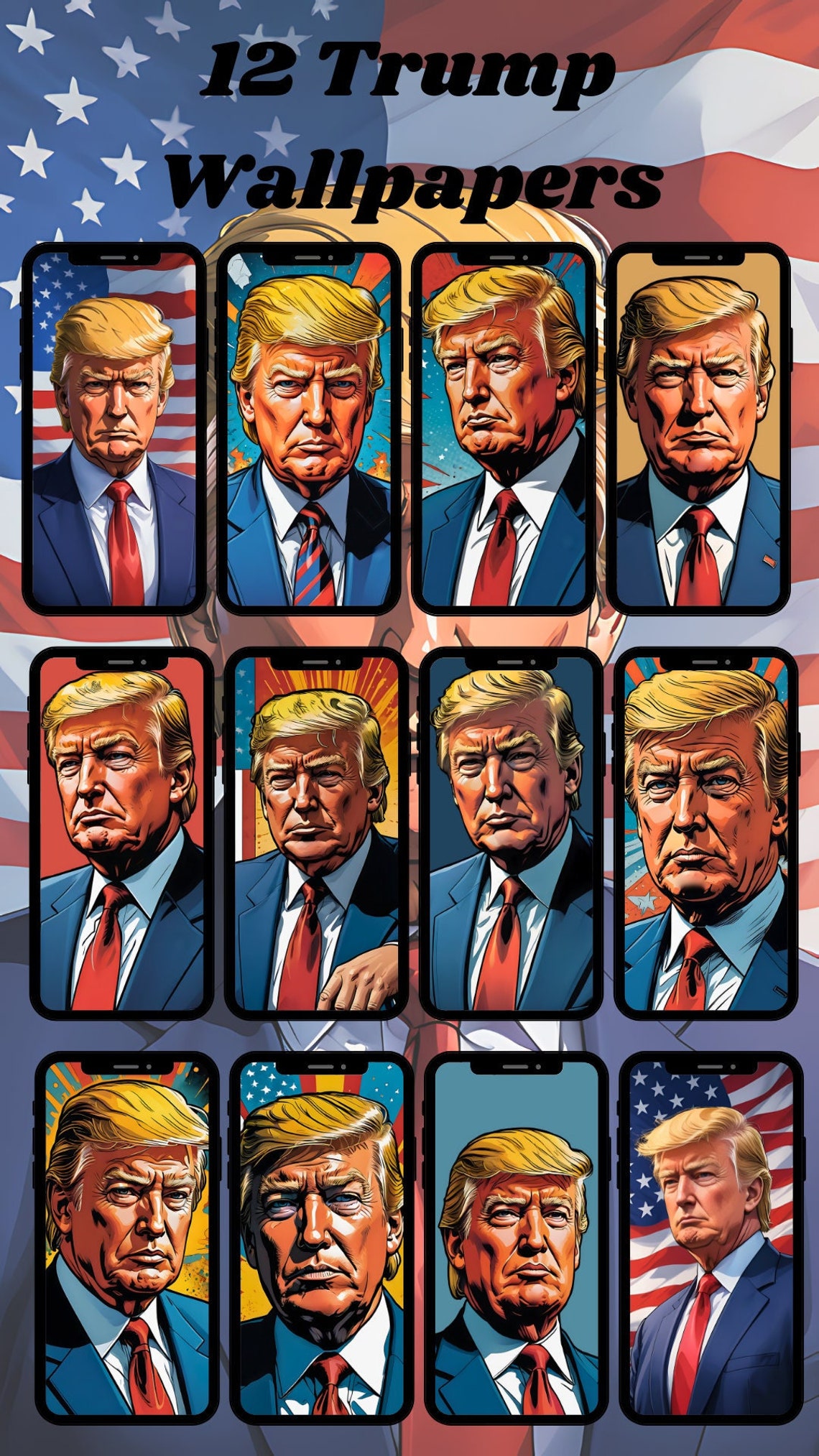 12 Trump Smartphone Wallpapers (IOS/ANDROID) - Etsy