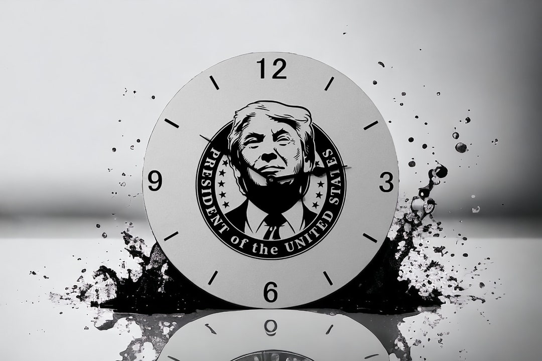 President Donald Trump Clock - Etsy