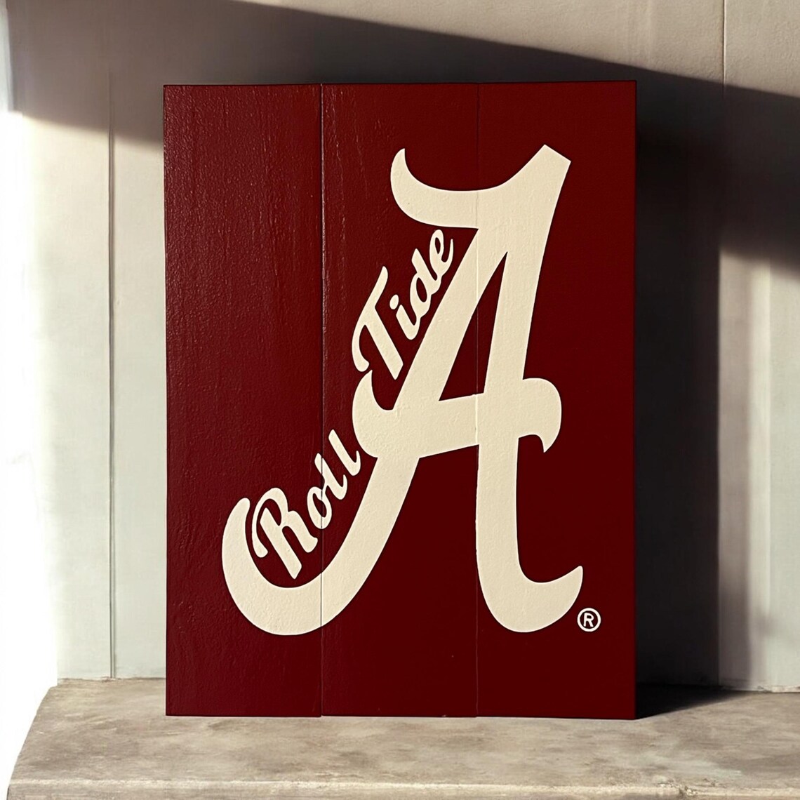 Official Alabama Crimson Tide Wood Sign | Reclaimed Wood Wall Art ...