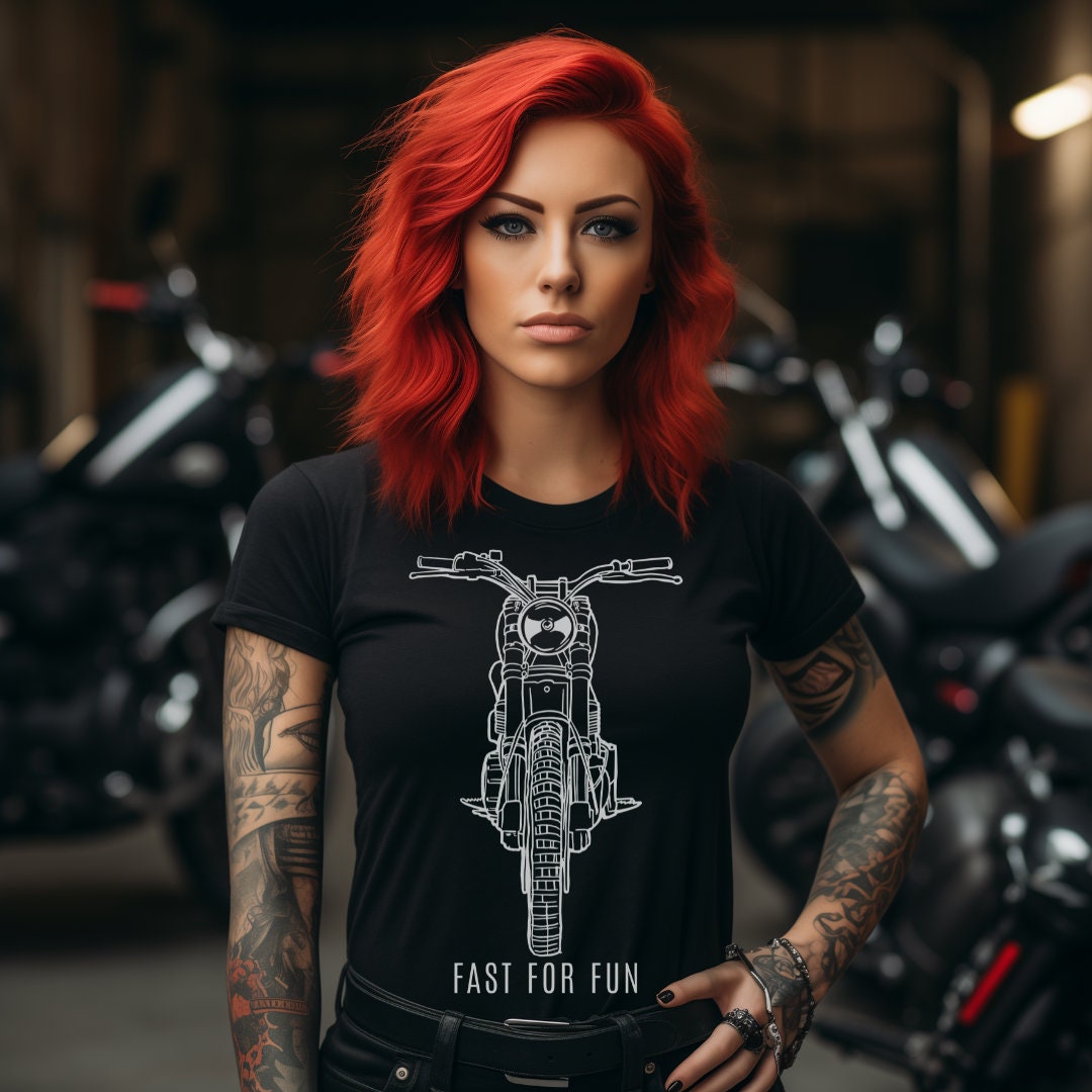 Fast for Fun Head on Tee, Motorcycle Shirt, Motorcross Shirt, Biker ...