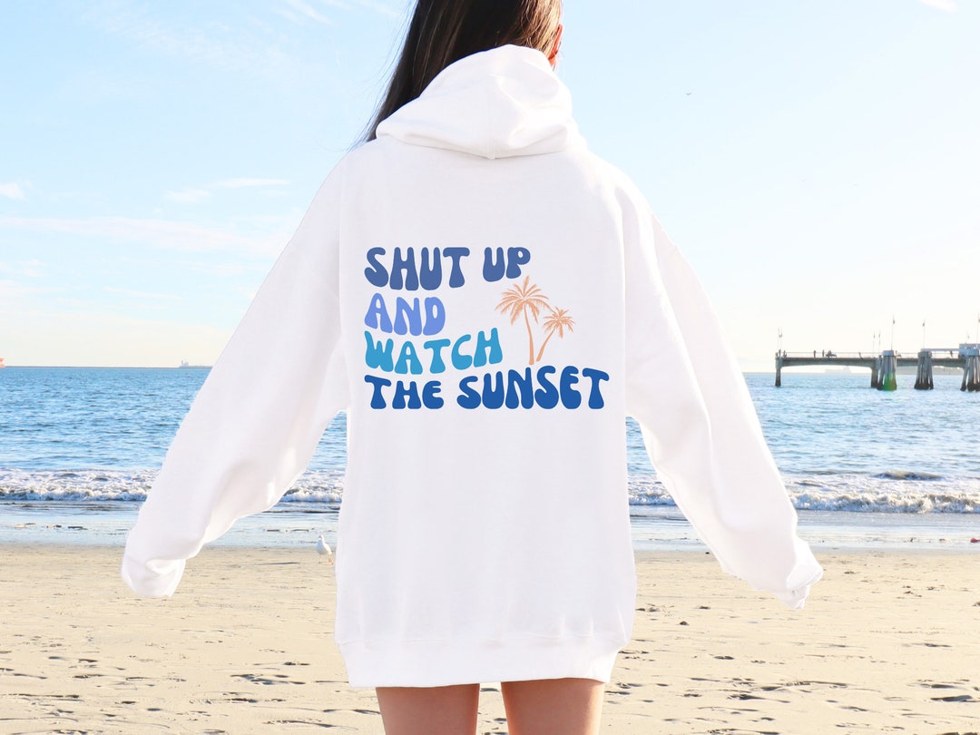Sunset Hoodie, Summer Hoodie, Sunset Sweatshirt, Beach Hoodie ...