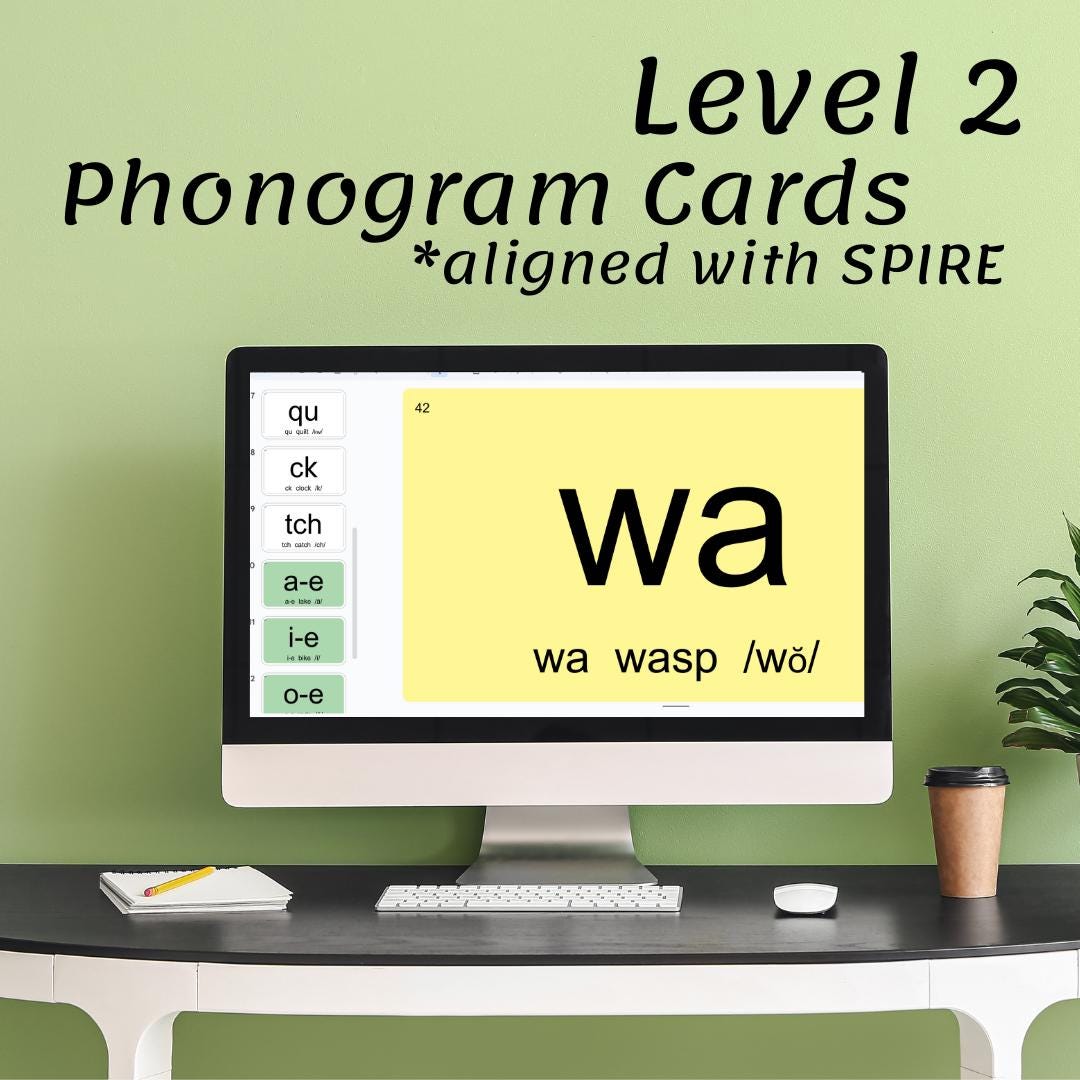 Level 2 Digital Phonogram Cards - Etsy