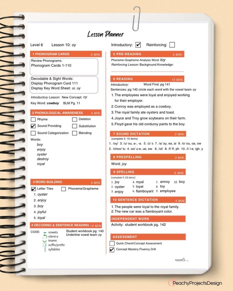 SPIRE Aligned Lesson Plans for Level 6 - Etsy