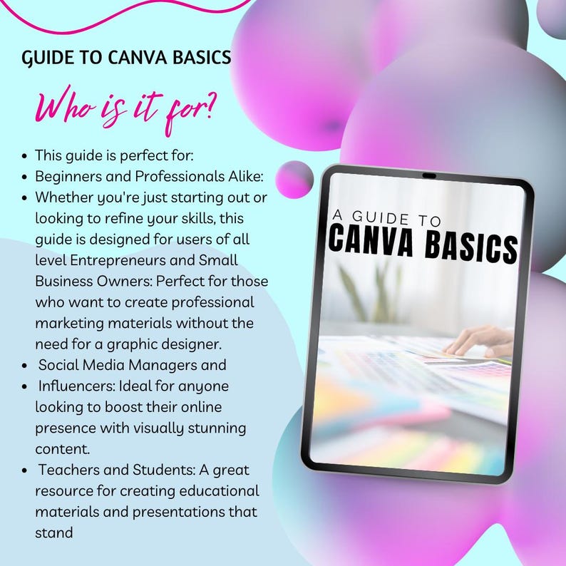 Guide to Canva Basics - Etsy