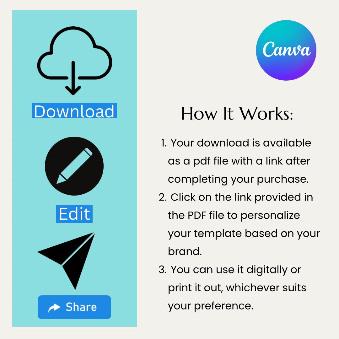 Two Online Course Creator Workbook Templates Editable in Canva - Etsy