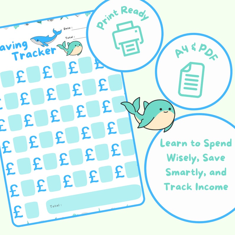 Fun Kids Financial Literacy Printables - Budget, Income, Spending, and ...