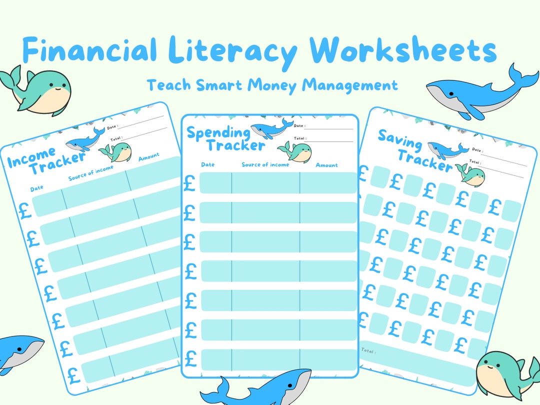 Printable A4 Kids Financial Literacy Worksheets: Children Spending ...