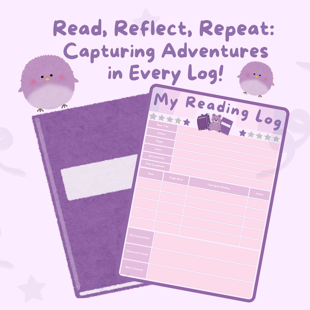 Printable Kids Reading Journal | Book Review Template | Children ...