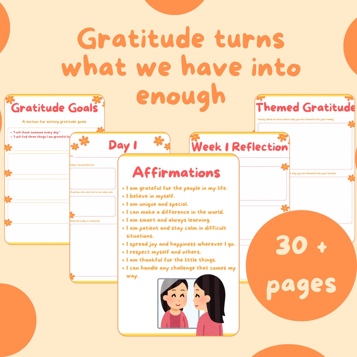 Printable Gratitude Journal for Kids - Diary for Children, Kids ...