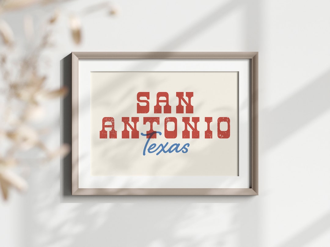 San Antonio Texas Rodeo Western Art Print | Digital Download | Boho ...