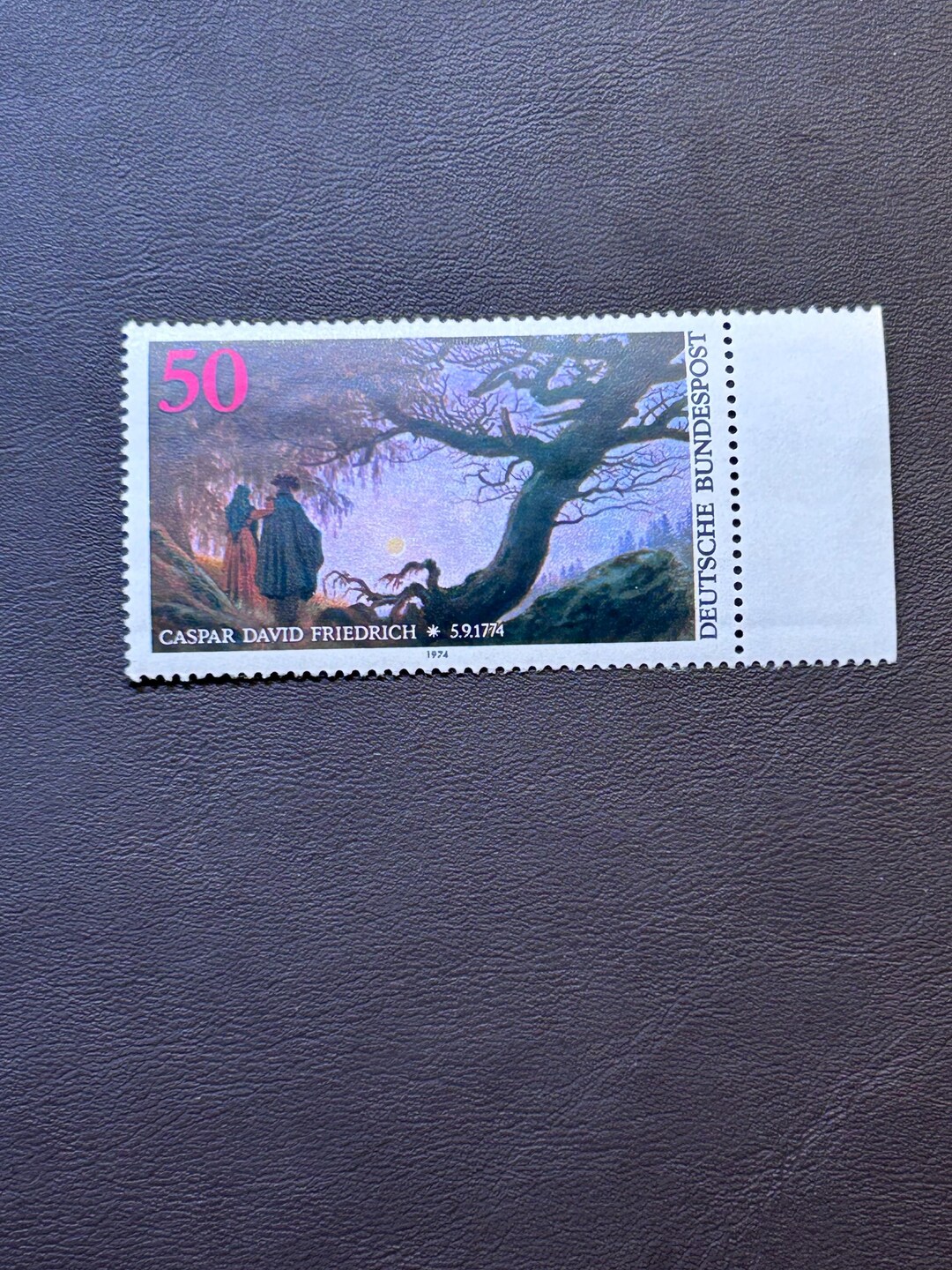 Caspar Friedrich David 1974 Antique Stamps Retro Post Vintage Stamps - Etsy