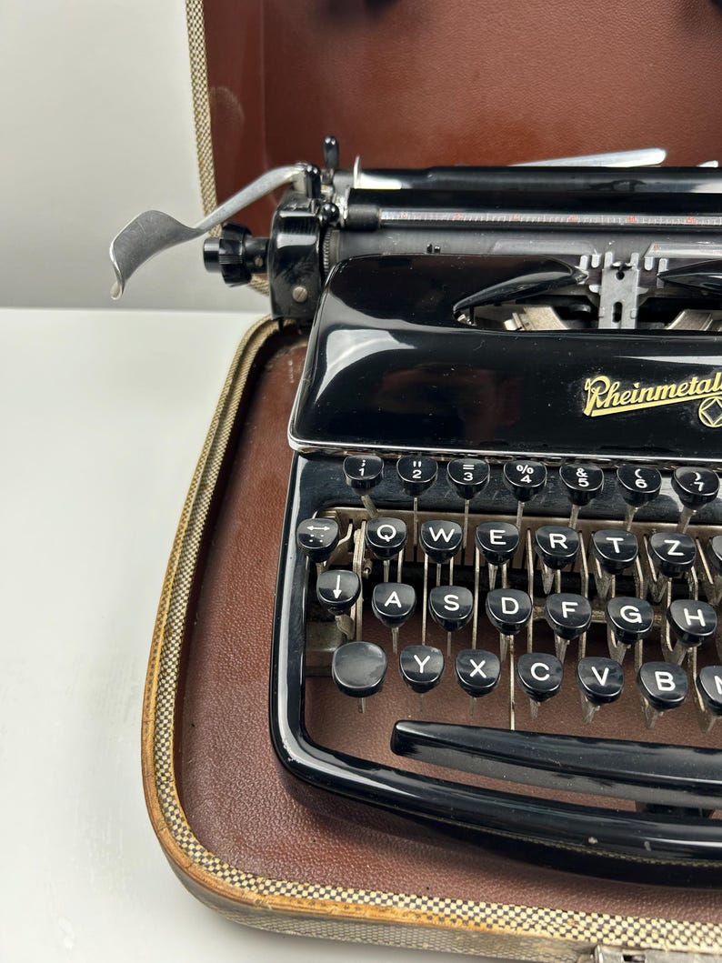 Vintage Rheinmetall Portable Typewriter Retro Typewriters Antique ...