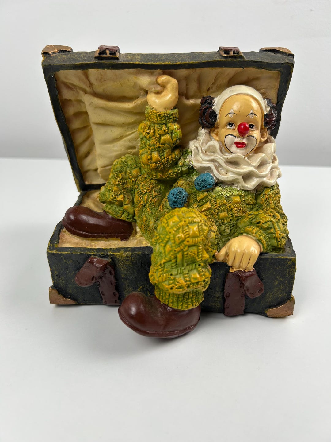 Clown Figurine, Retro, Clown, Gift, Harlequin Decoration Statue ...