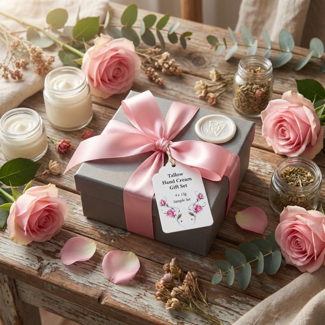 Hand Cream Sample Gift Set: Natural Tallow With Pure Essential Oils ...