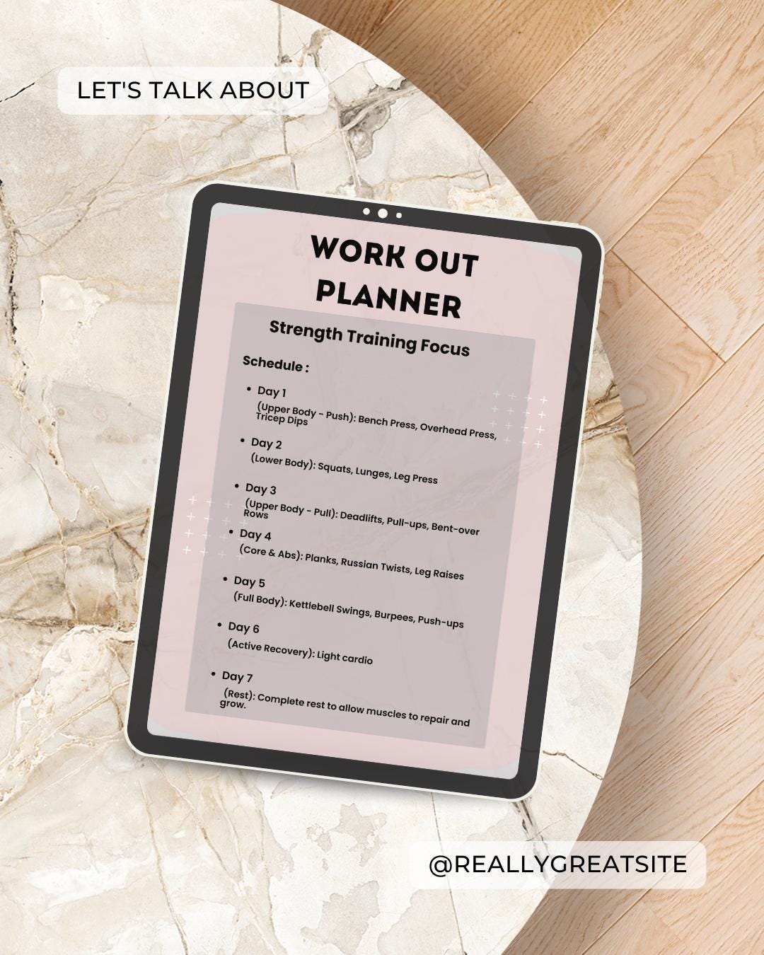 Printable Full-body Workout Plan PDF With Instant Download - Etsy