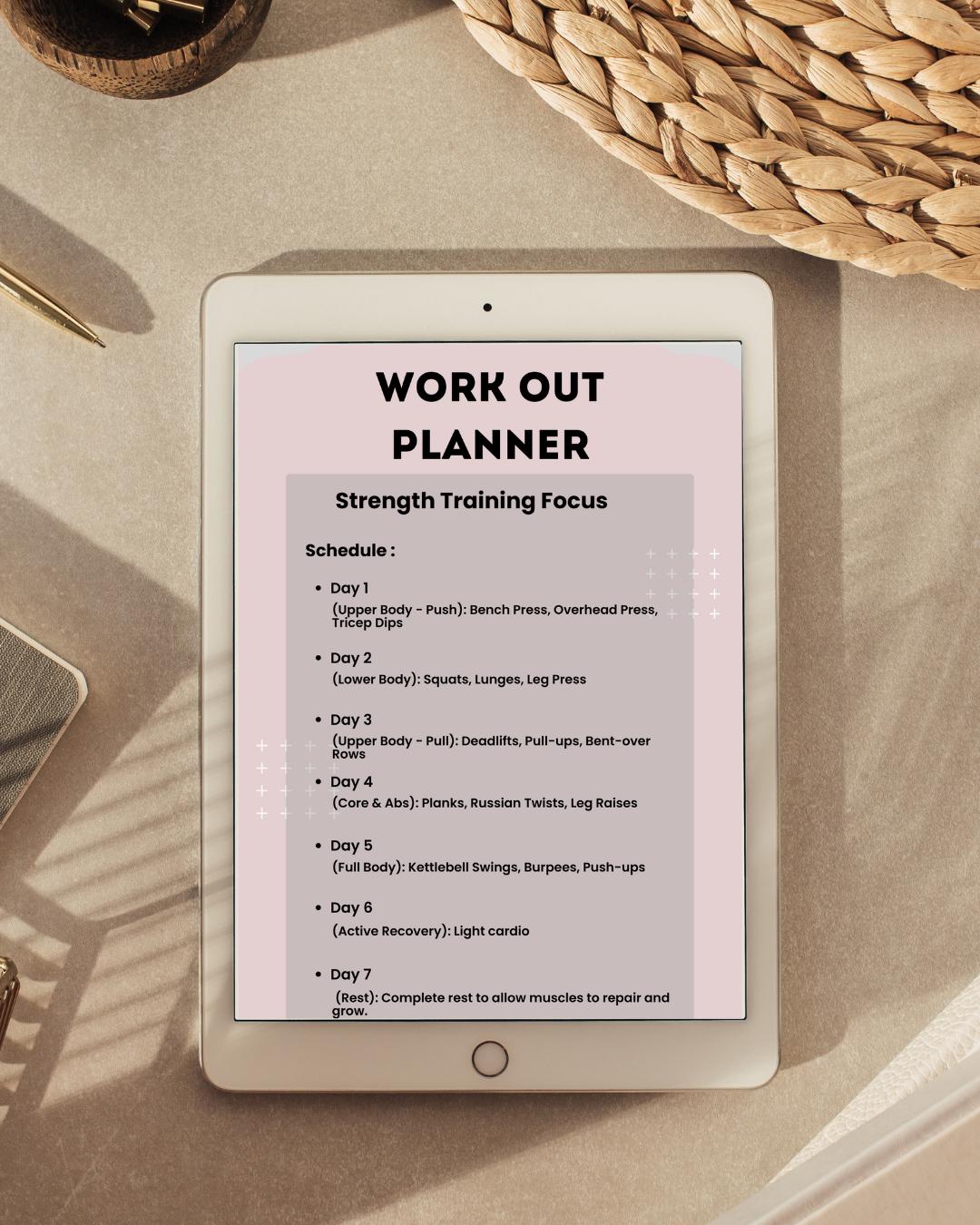 Printable Full-body Workout Plan PDF With Instant Download - Etsy