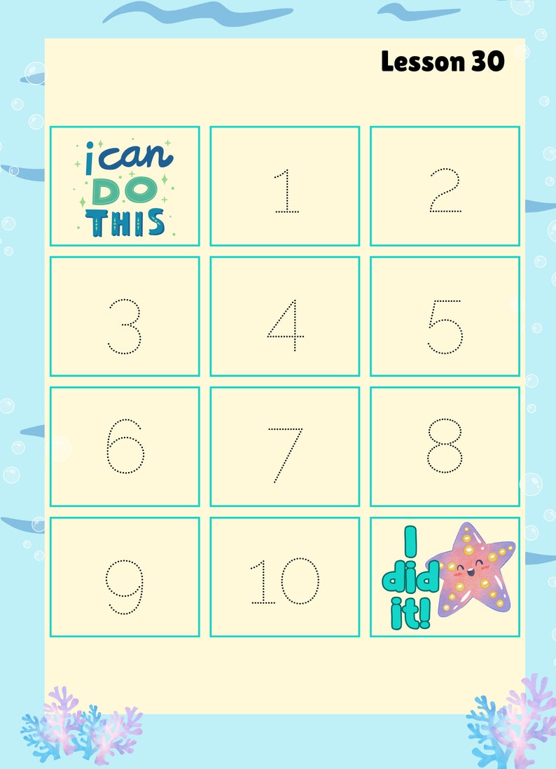 Let's Write Letters and Numbers Printable, Number Tracing, Letter ...