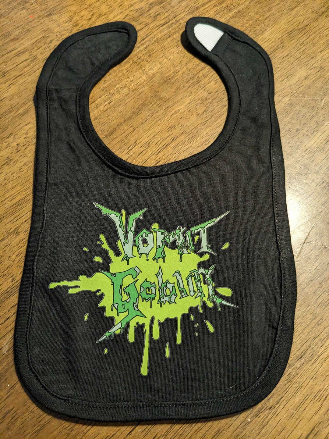 Metal Themed Baby Bib Vomit Goblin - Etsy