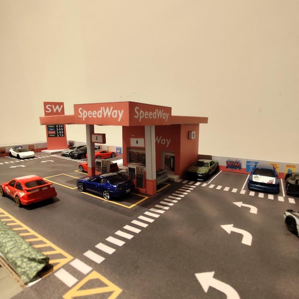 1/64 Scale Gas Station - Etsy UK