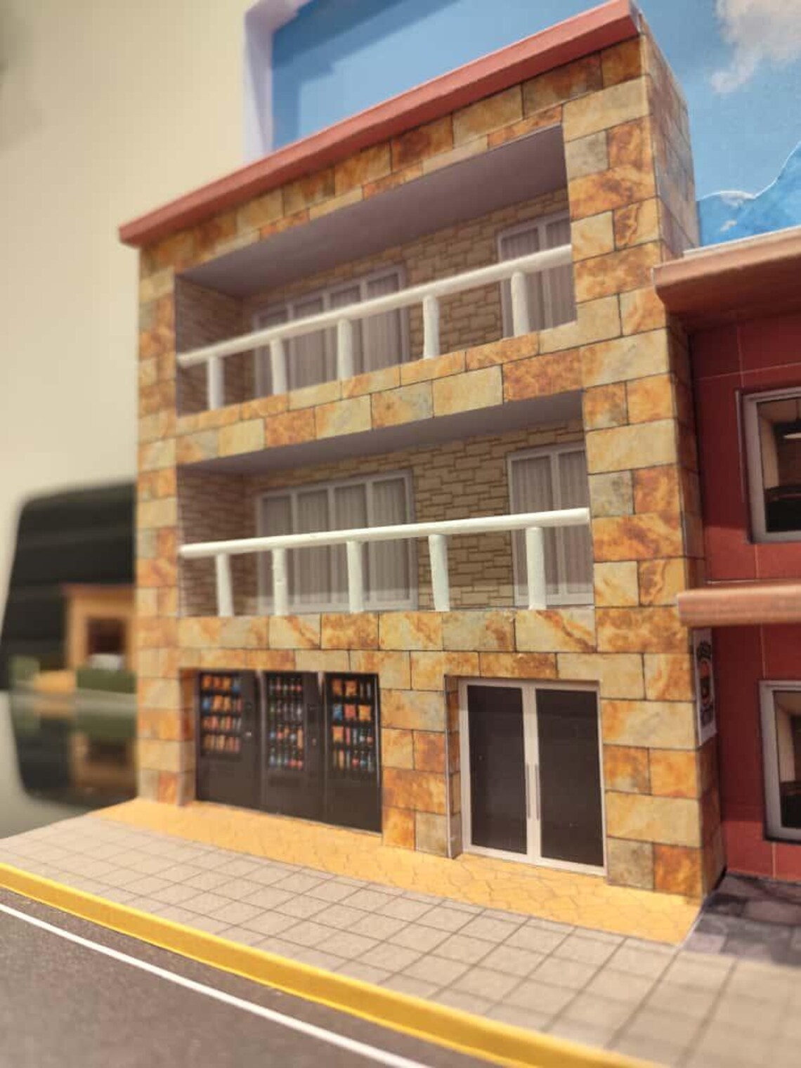 Building + Burger Shop - Urban - Papercraft Diorama 1:64 (digital PDF ...
