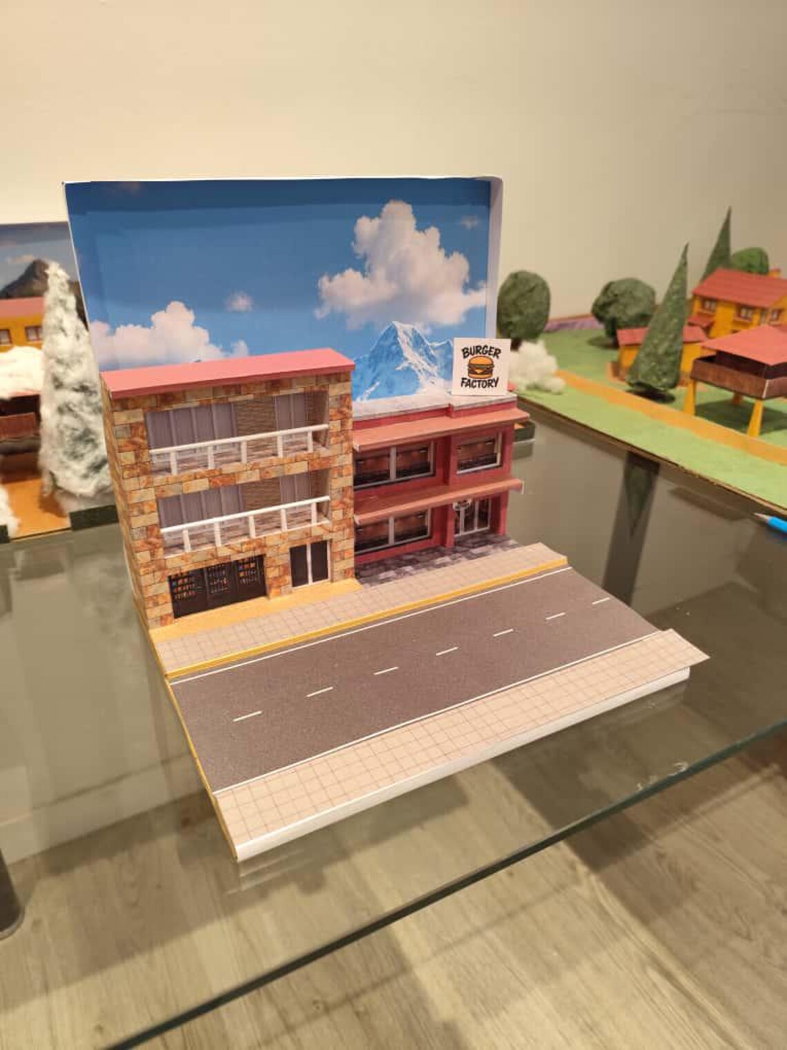 Building + Burger Shop - Urban - Papercraft Diorama 1:64 (digital PDF ...