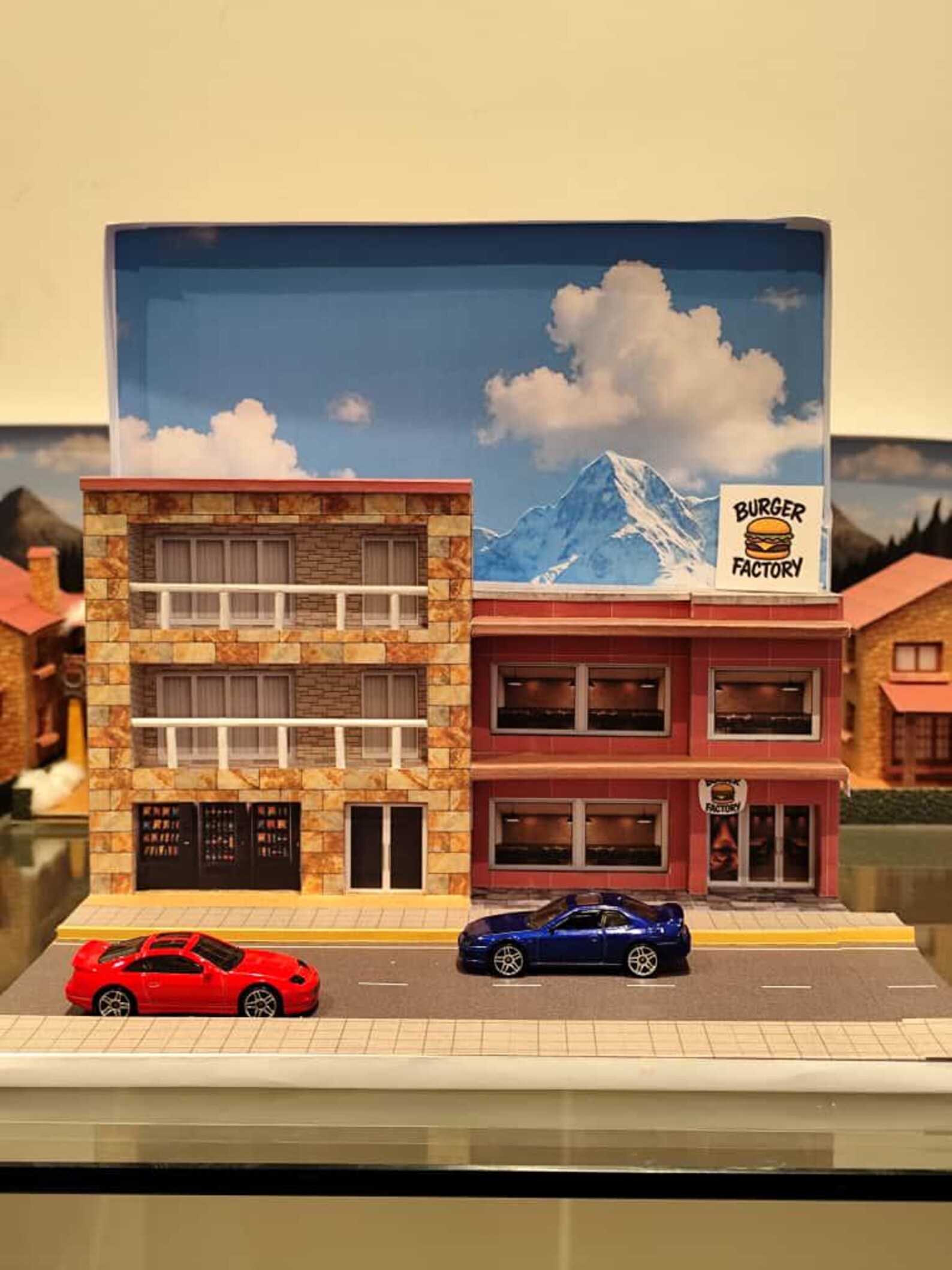 Building + Burger Shop - Urban - Papercraft Diorama 1:64 (digital PDF ...