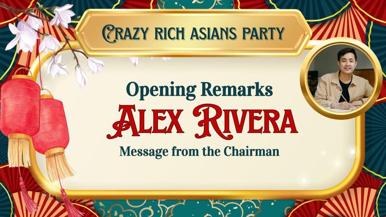 Easy Canva Design – Crazy Rich Asian Award-style Bash - Etsy