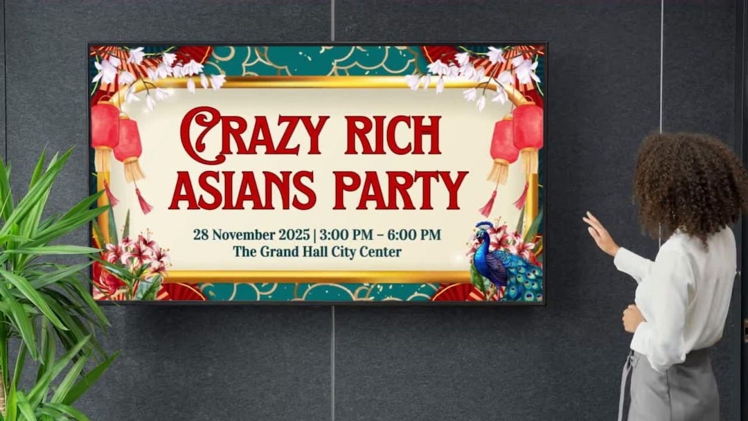 Easy Canva Design – Crazy Rich Asian Award-style Bash - Etsy